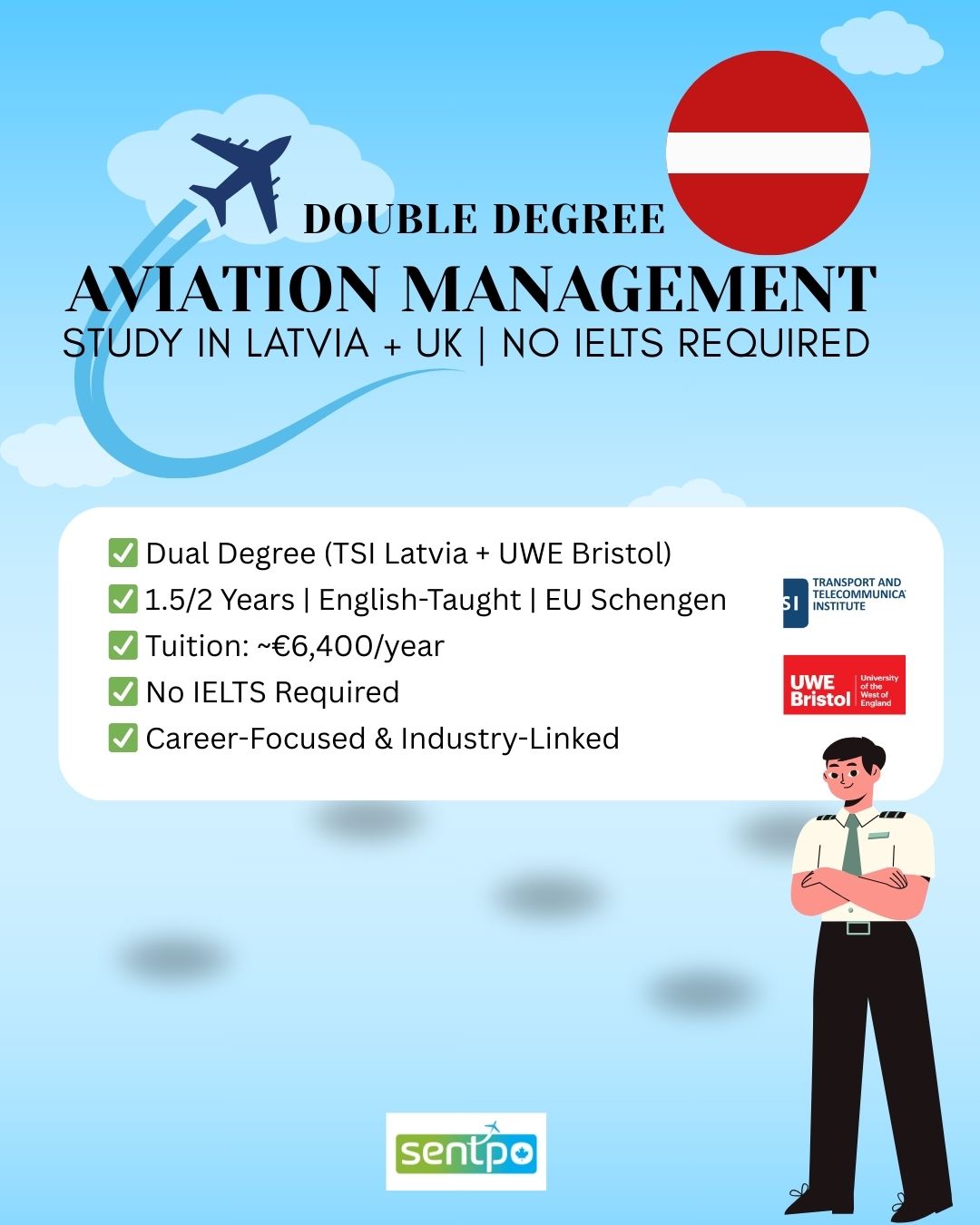 “Master Aviation & Sustainability with a Dual Degree from TSI Latvia ...